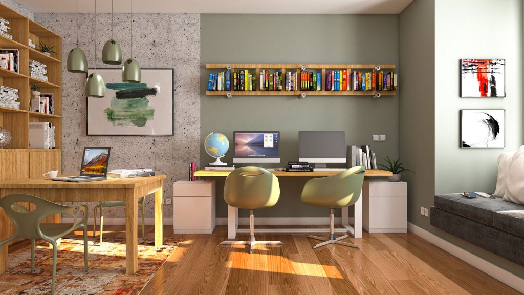 Contemporary Home Office for Two - Homilo