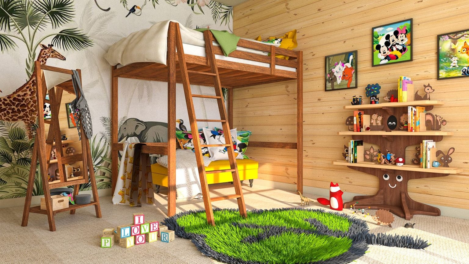 Disney-Themed Kids Room - Homilo
