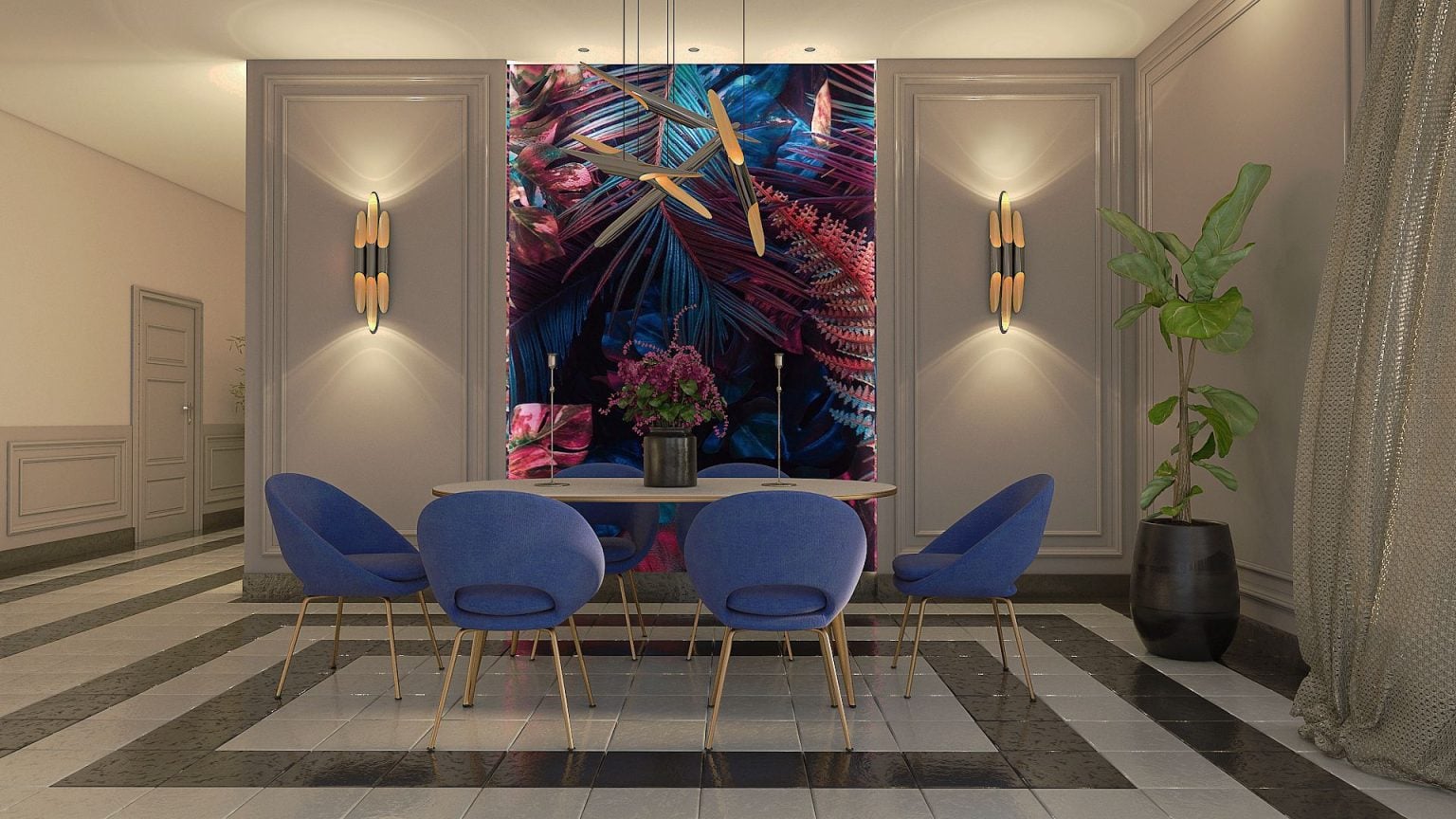 Provocative & Moody Modern Dining Room - Homilo