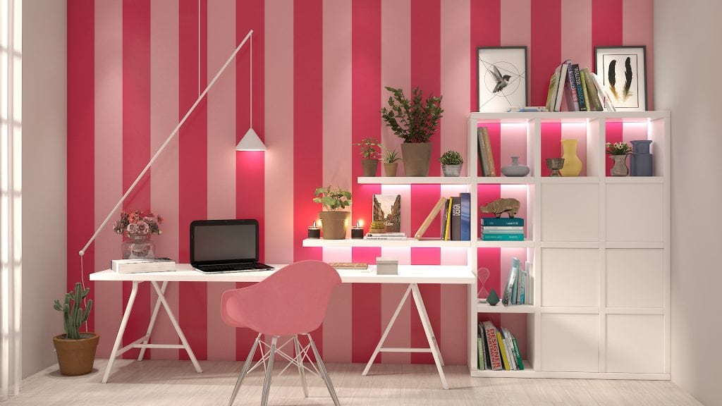 Feminine Viva Magenta Home Office - Homilo